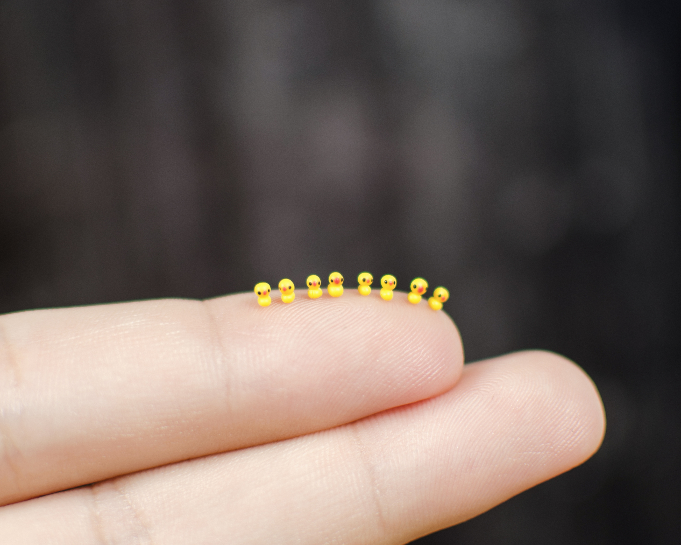 Miniature Yellow Ducky 0.2 cm, Micro Duck, Dollhouse miniatu | Inspire ...