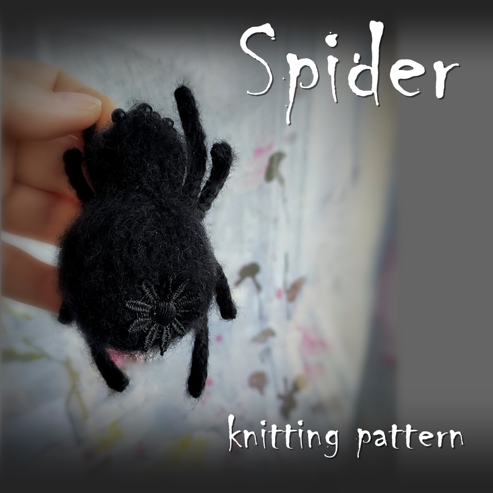 Spider knitting pattern, cute Halloween toy, holiday decor | Inspire Uplift