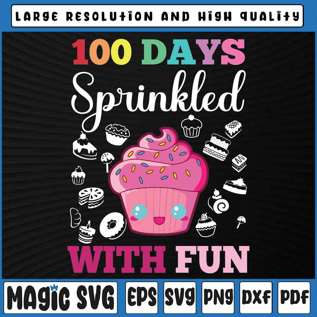 100 days sprinkled with Fun SVG, 100 Days of School SVG, Spr | Inspire ...