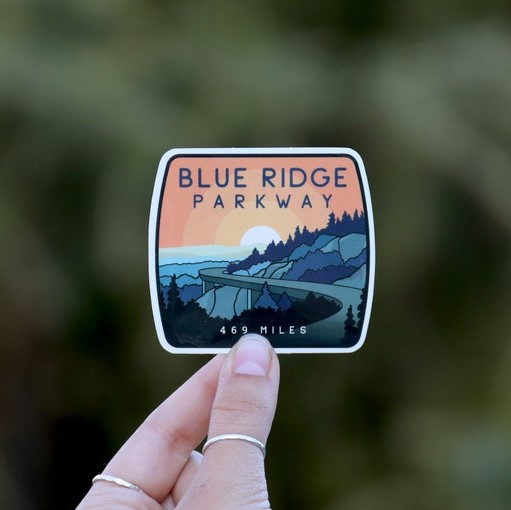 Blue Ridge Parkway Sticker Waterproof Vinyl Sticker, UV resi - Inspire ...