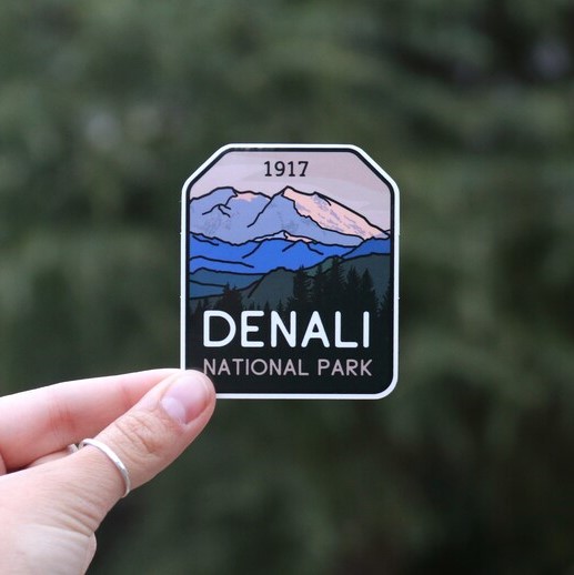 Denali National Park Sticker Waterproof Vinyl Sticker, UV re | Inspire ...