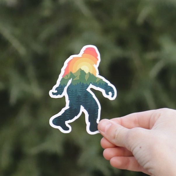 Bigfoot Adventure Sticker Waterproof Waterproof Vinyl Stick | Inspire ...