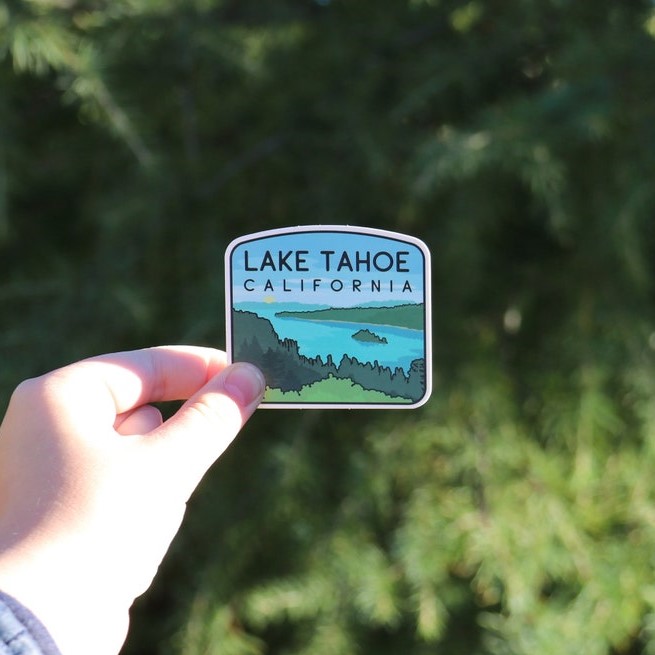 Lake Tahoe Sticker Waterproof Vinyl Sticker, UV resistant De - Inspire ...