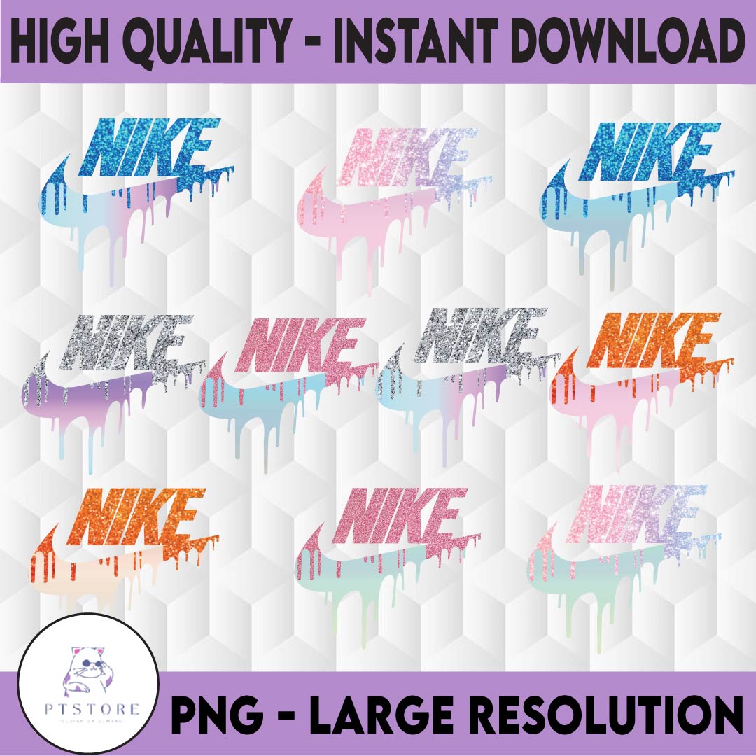 10 Files Sports brand, Drip Glitter Nike Sports Brands Logo | Inspire ...