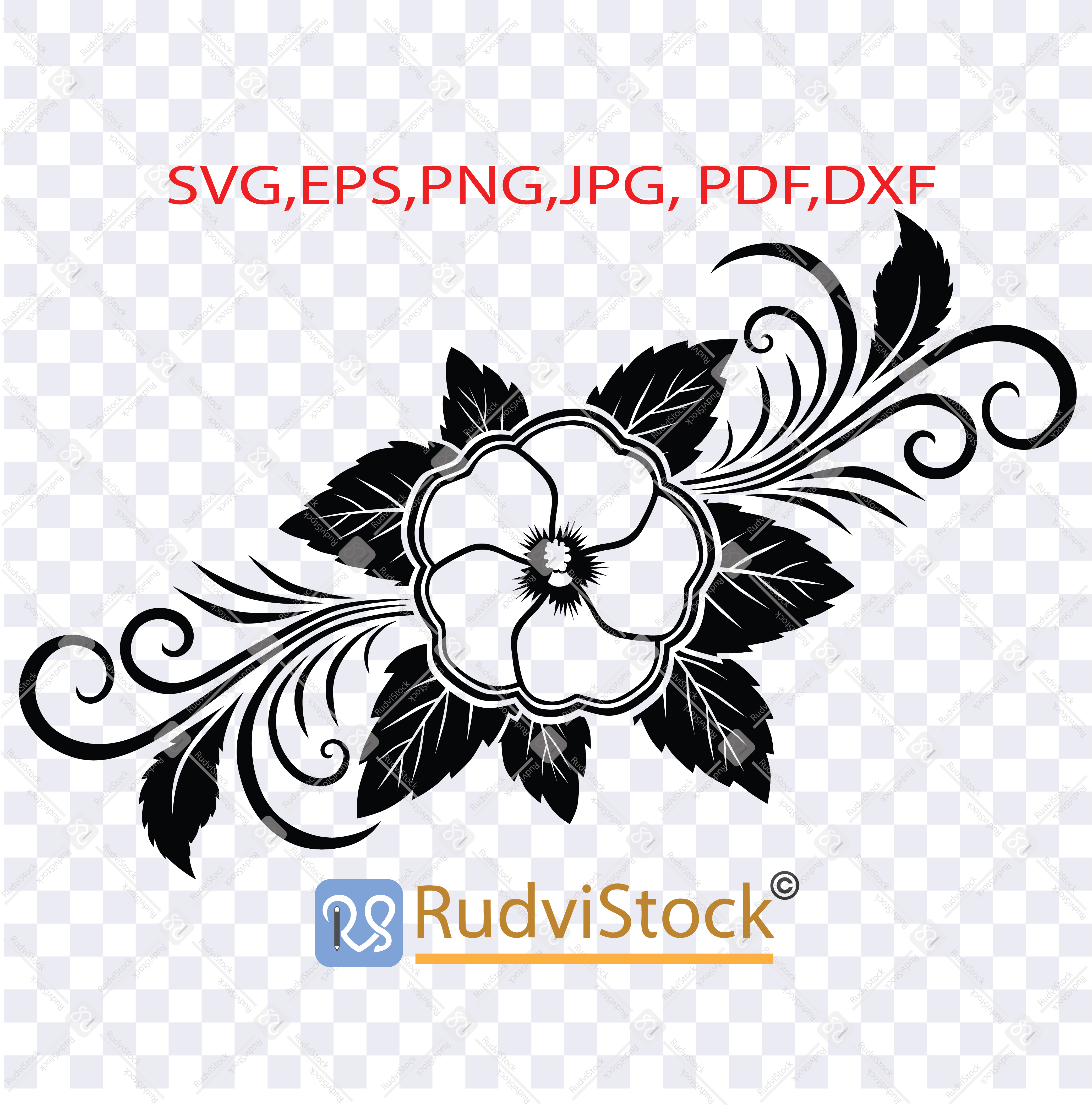 Polynesian flowers tattoo design / Samoan floral flowers tri | Inspire ...