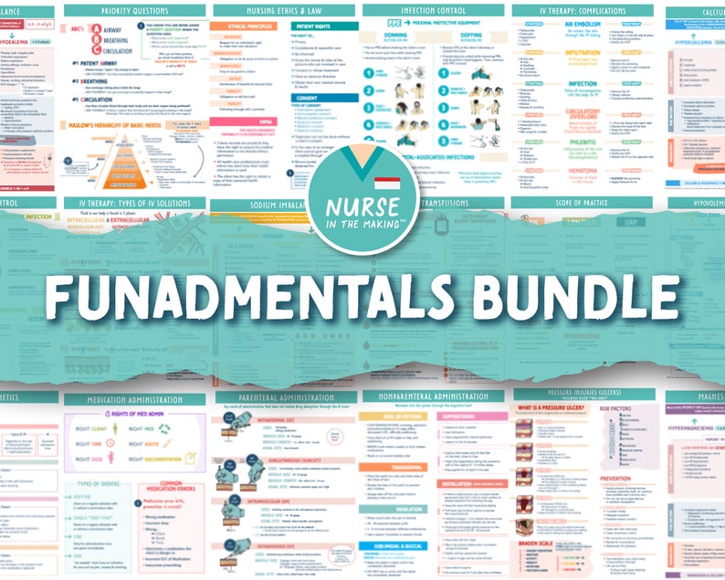 Fundamentals of Nursing | 27 Pages | Digital Download | Inspire Uplift