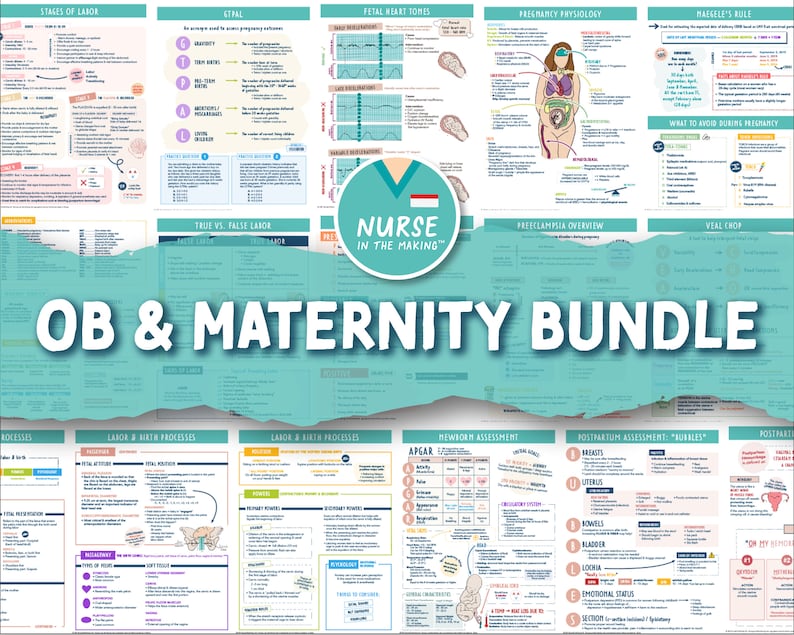 OB & Maternity Bundle | 22 pages | Digital Download | Inspire Uplift