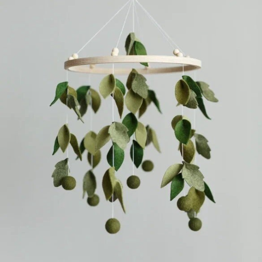 Handcrafted Woodland Themed Felt Baby Mobile - Customizable | Inspire ...