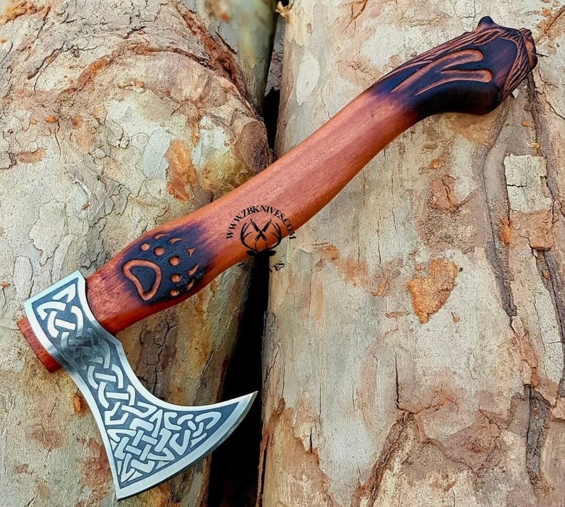 Custom Axe Gift with Valkyrie Symbol Carving, Viking Axe, Be | Inspire ...