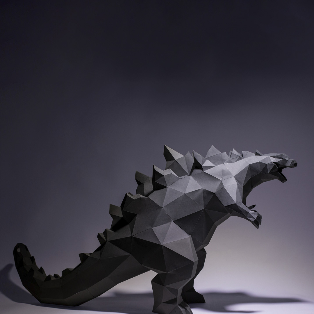 Godzilla Paper Craft, Digital Template, Origami, PDF Downloa | Inspire ...