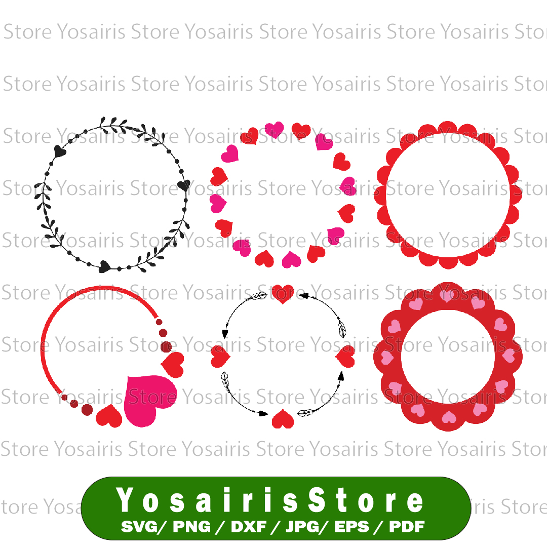 Valentines Svg Bundle Valentine Monogram SVG for Cricut Silh - Inspire Uplift