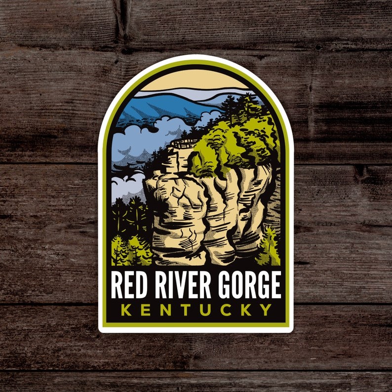 Red River Gorge Chimney Top Rock Sticker - Inspire Uplift