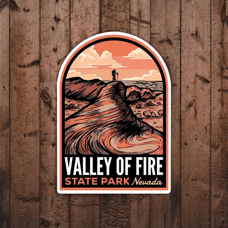 Valley of Fire State Park NV Vinyl Decal Stickers - Inspire Uplift
