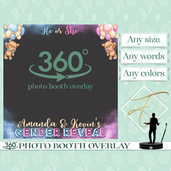 Gender Reveal 360 Overlay Baby Shower 360 Photo Booth Overla - Inspire ...