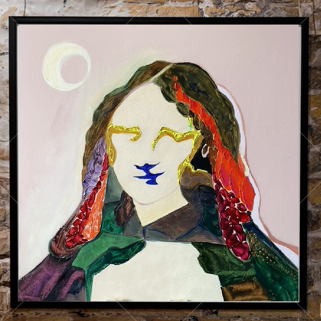 Mona Lisa Oil Painting Faceless Woman Original Art Abstract | Inspire ...
