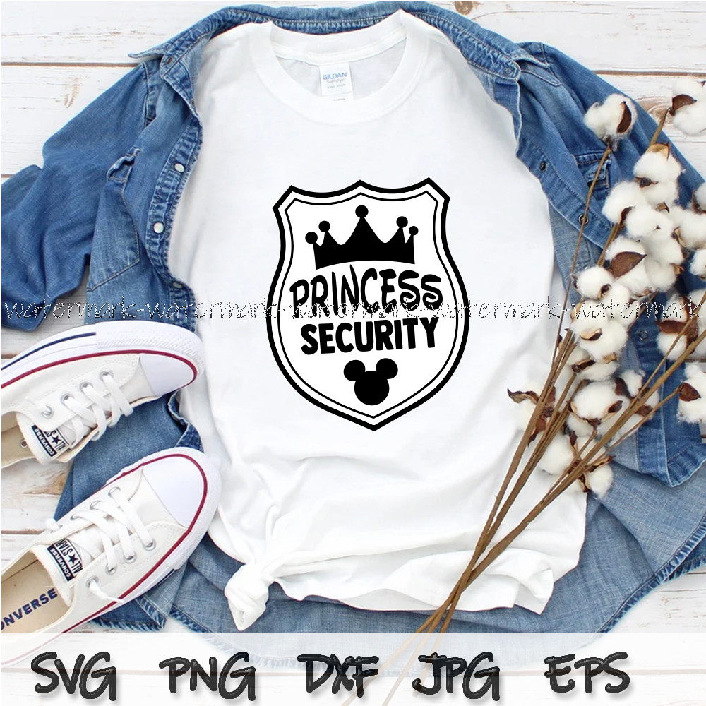 Princess Security Svg, Funny Dad Svg, Boyfriend Security Svg - Inspire ...