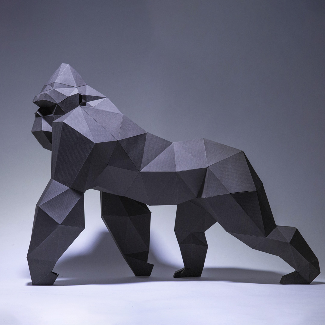 King Kong Paper Craft, Digital Template, Origami, PDF Downlo - Inspire ...