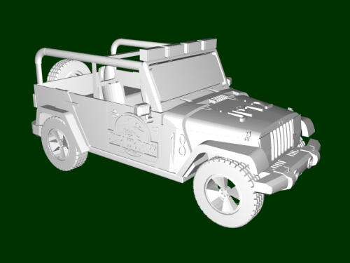 Beauty 1 3d Model Car STL 3D Printing Jurassic Park Jeep | Inspire Uplift