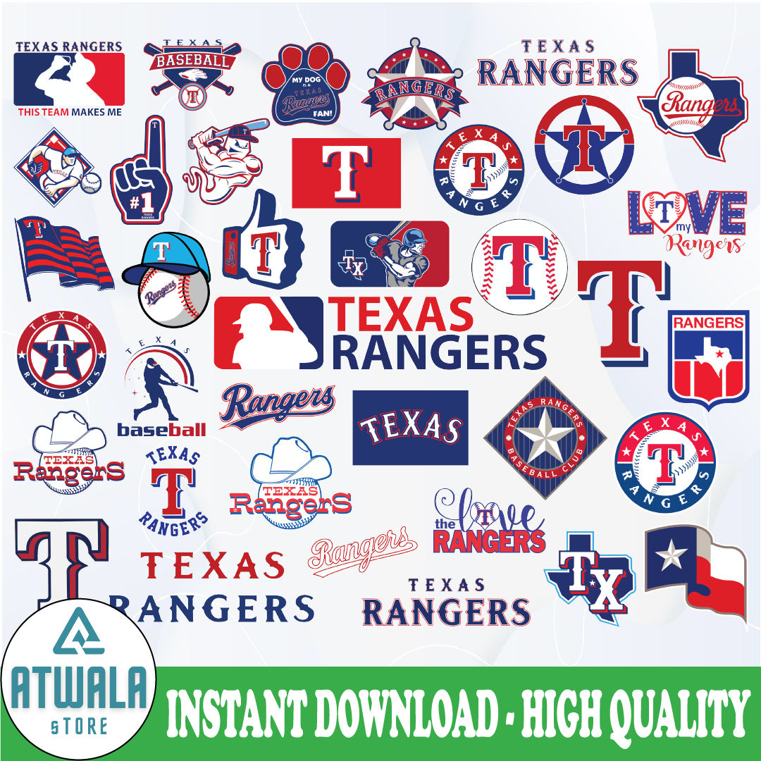 Texas Rangers Svg, Baseball Clipart, MLB svg, Clipart, Insta | Inspire ...