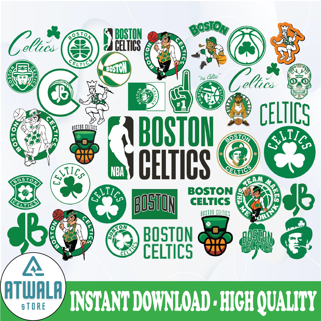 Boston Celtics Bundle Svg, NBA sports, Basketball Bundle Svg | Inspire ...