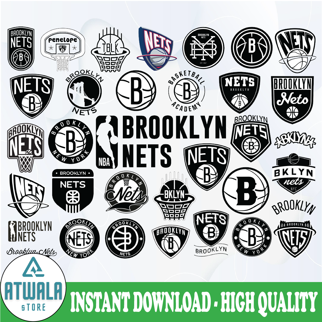 NBA Brooklyn Nets Svg, NBA sports, Basketball Bundle Svg, NB | Inspire ...