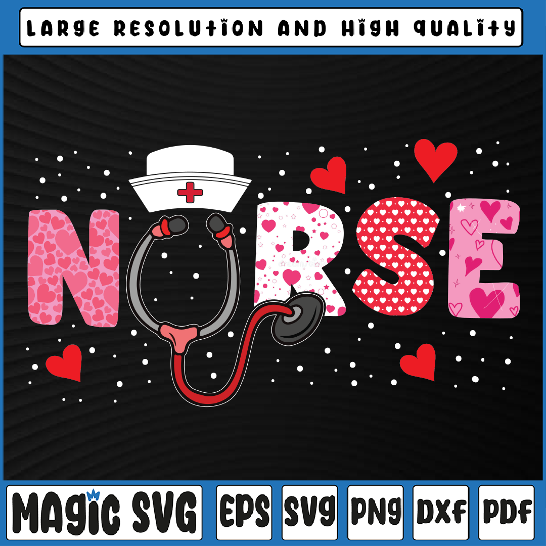 Nurse Valentines Day png, Valentine ER ICU RN Nurses Png, Va | Inspire ...