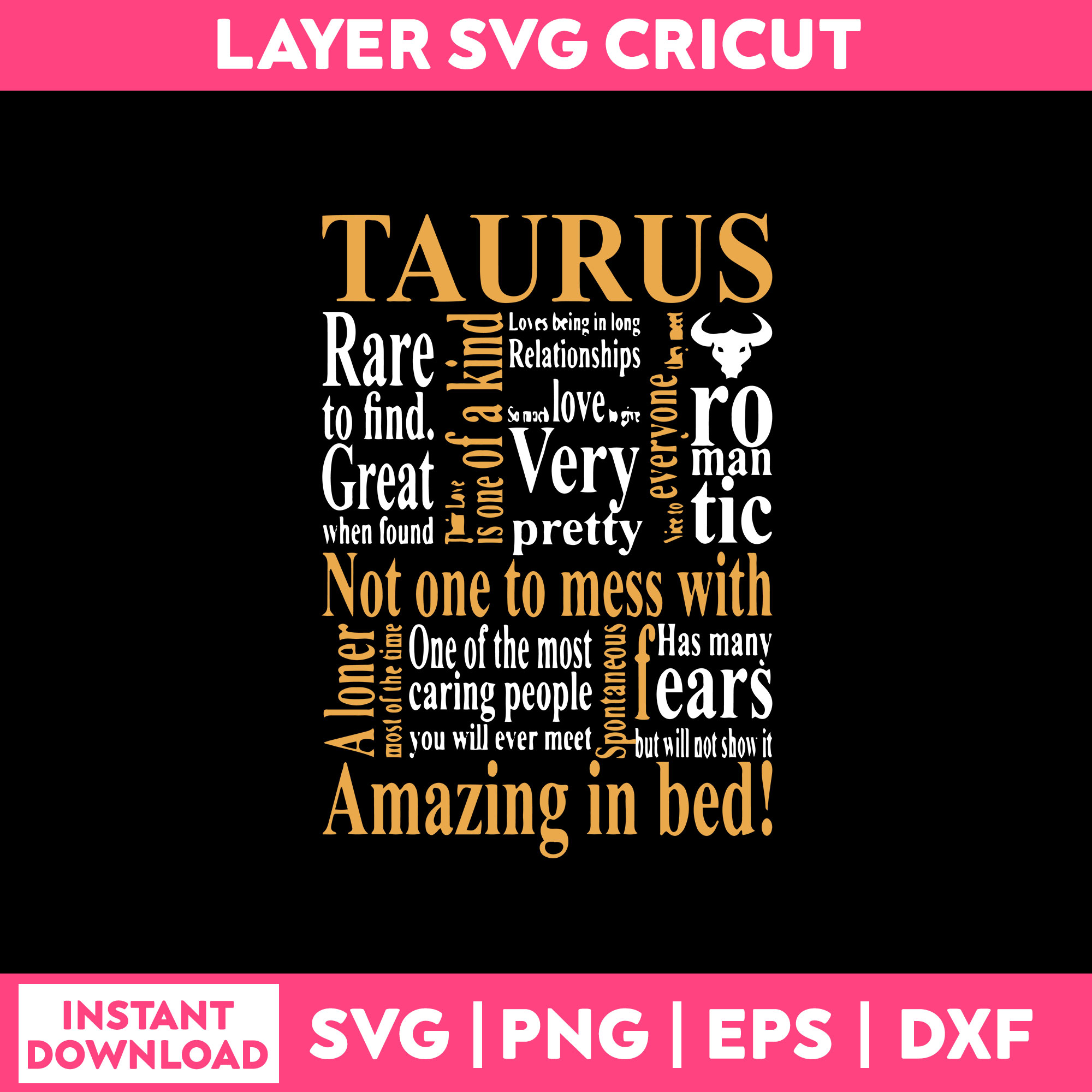 Taurus Facts Problem Solving Sarcastic Women's Svg, Png Dxf | Inspire ...