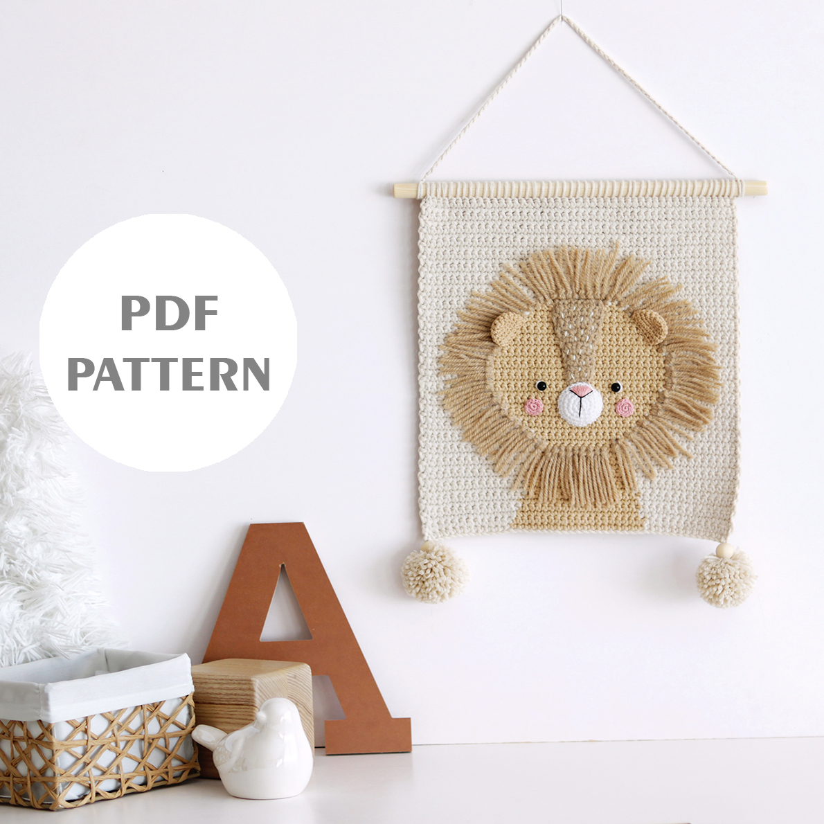 Wall hanging decor pattern, Crochet pattern, Wall decor patt | Inspire ...