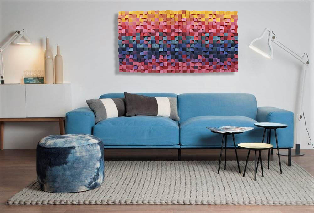Sound Diffuser, Reclaimed Wood Wall Art, Wooden Wall Art, Wo | Inspire ...