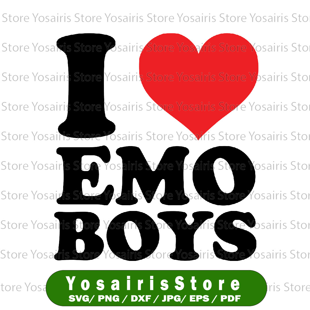 I Love Emo Boys Svg Png, Valentine's Day Svg, Happy Valenti | Inspire ...