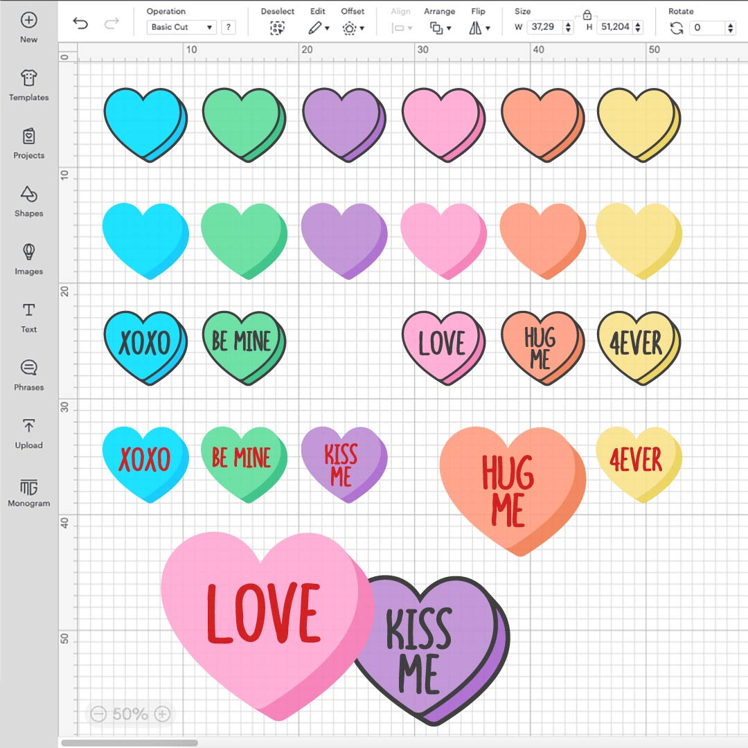 Conversation Hearts Clipart