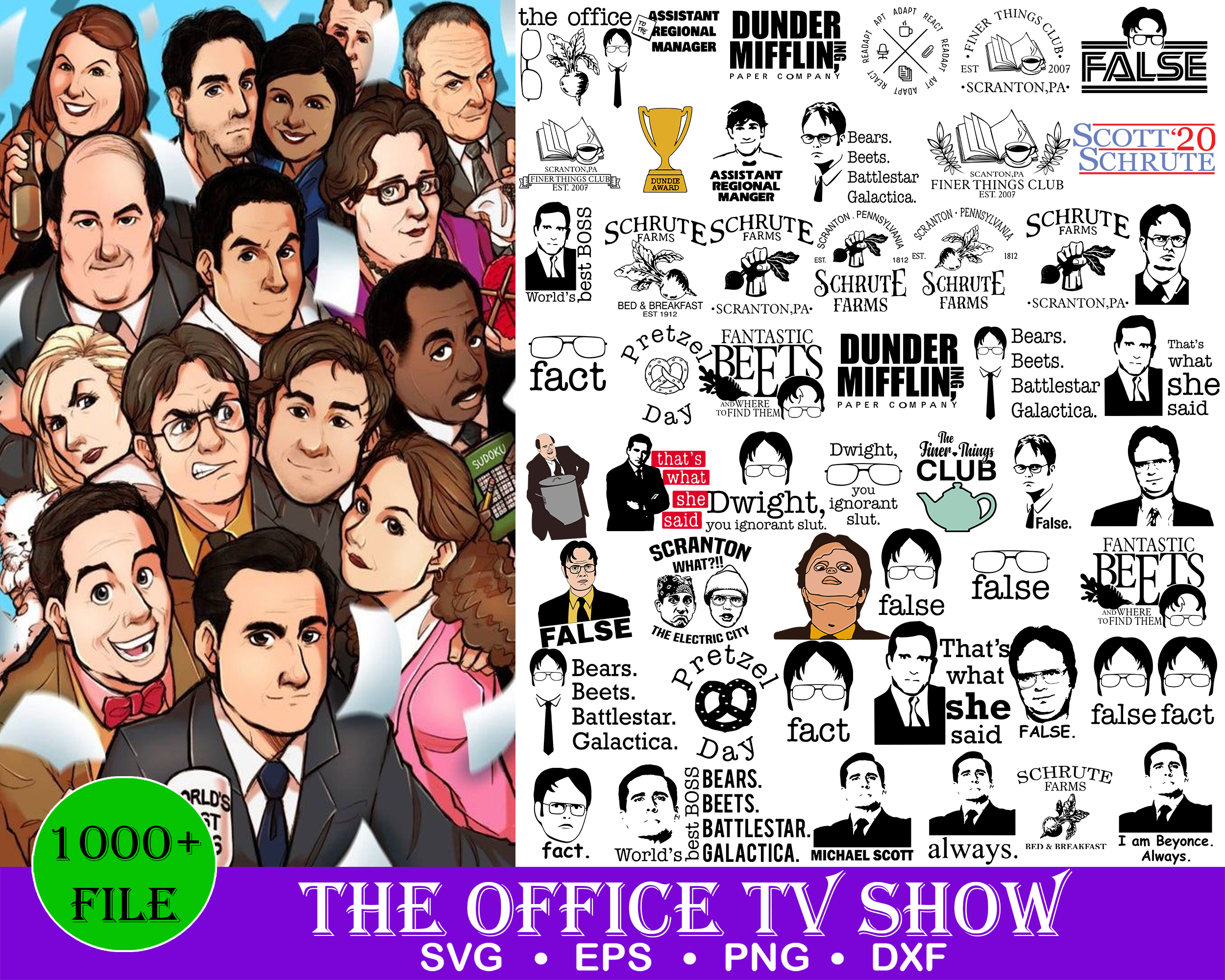 THE OFFICE SVG, The Office Svg Bundle, michael scott svg, du - Inspire ...