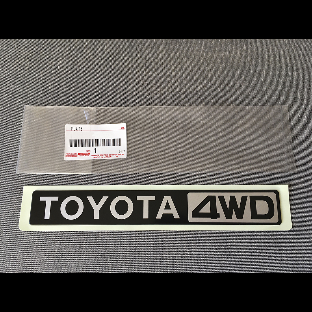 Toyota Genuine Toyota 4WD Rear Emblem Badge for Land Cruiser - Inspire ...