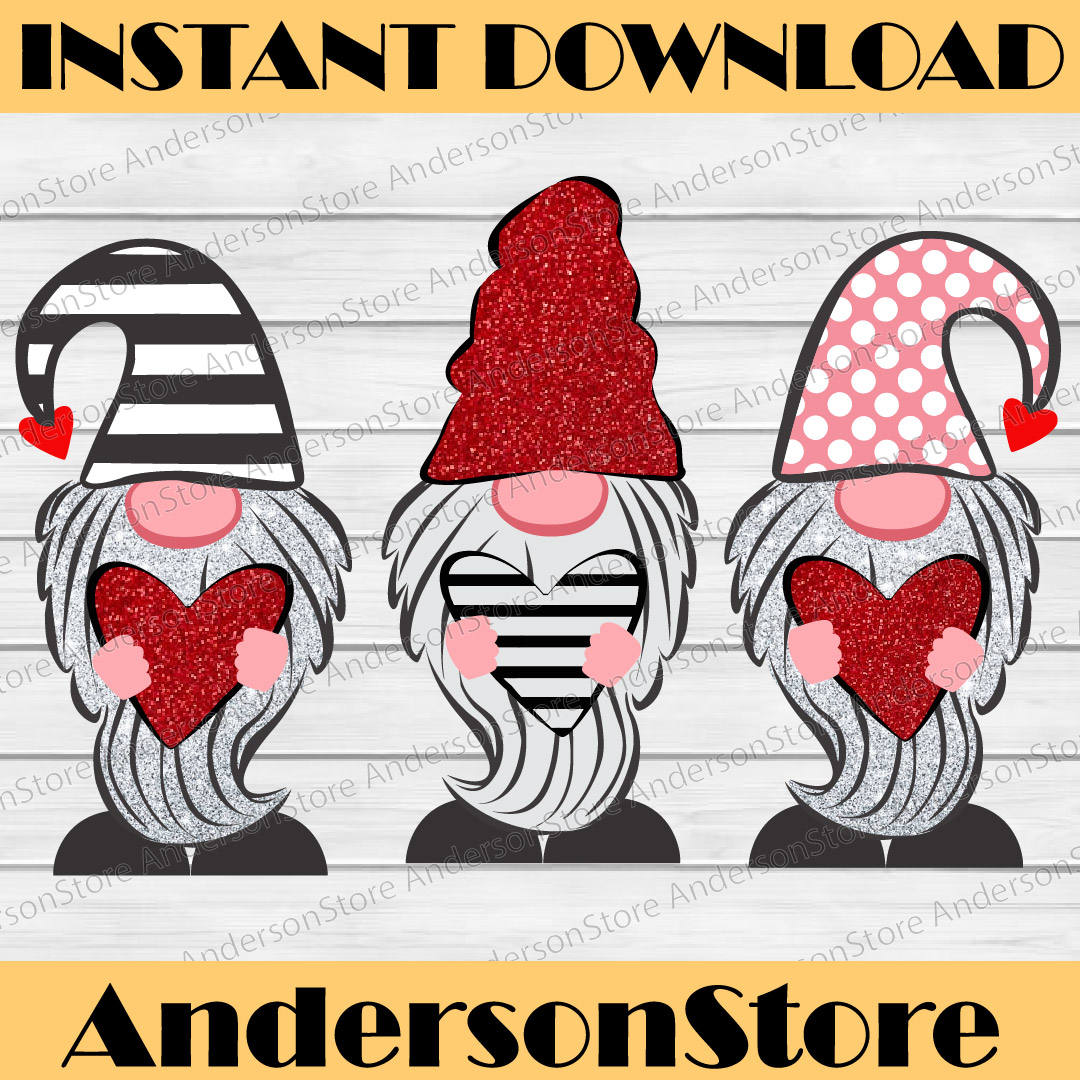 Valentines Day, Valentine gnome trio clipart, Valentine png | Inspire ...