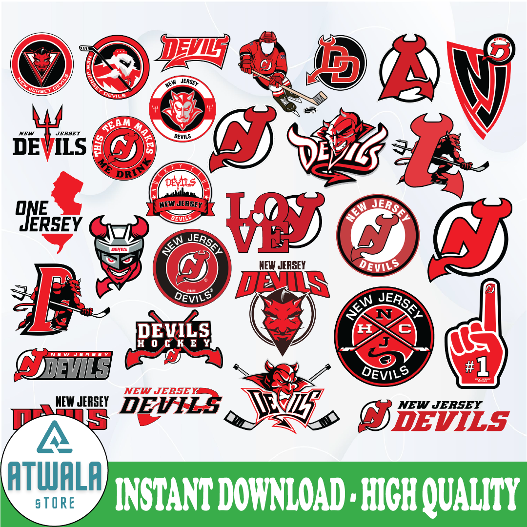 New Jersey Devils Bundle Svg, Devils Svg, NHL svg, NHL svg, | Inspire ...