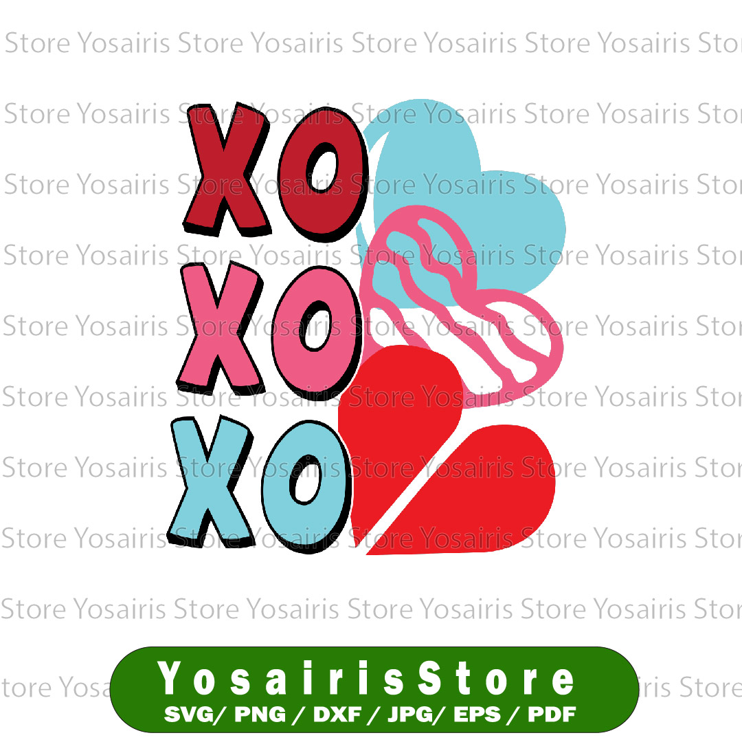 XoXo SVG/PNG/JPG, Xo Heart Kisses Happy Valentine's Day Subl - Inspire ...