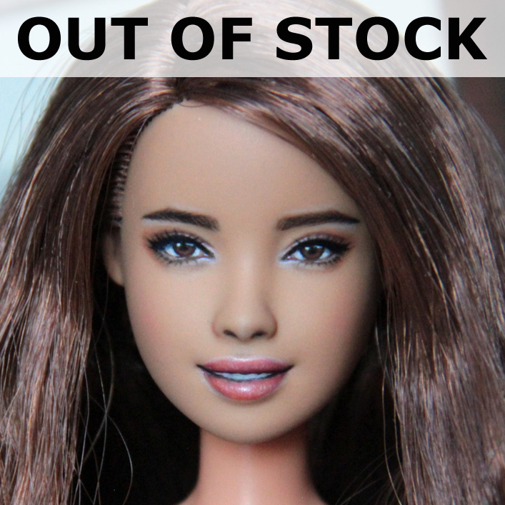 OOAK custom Barbie rare Teresa doll head cute face repaint - Inspire Uplift