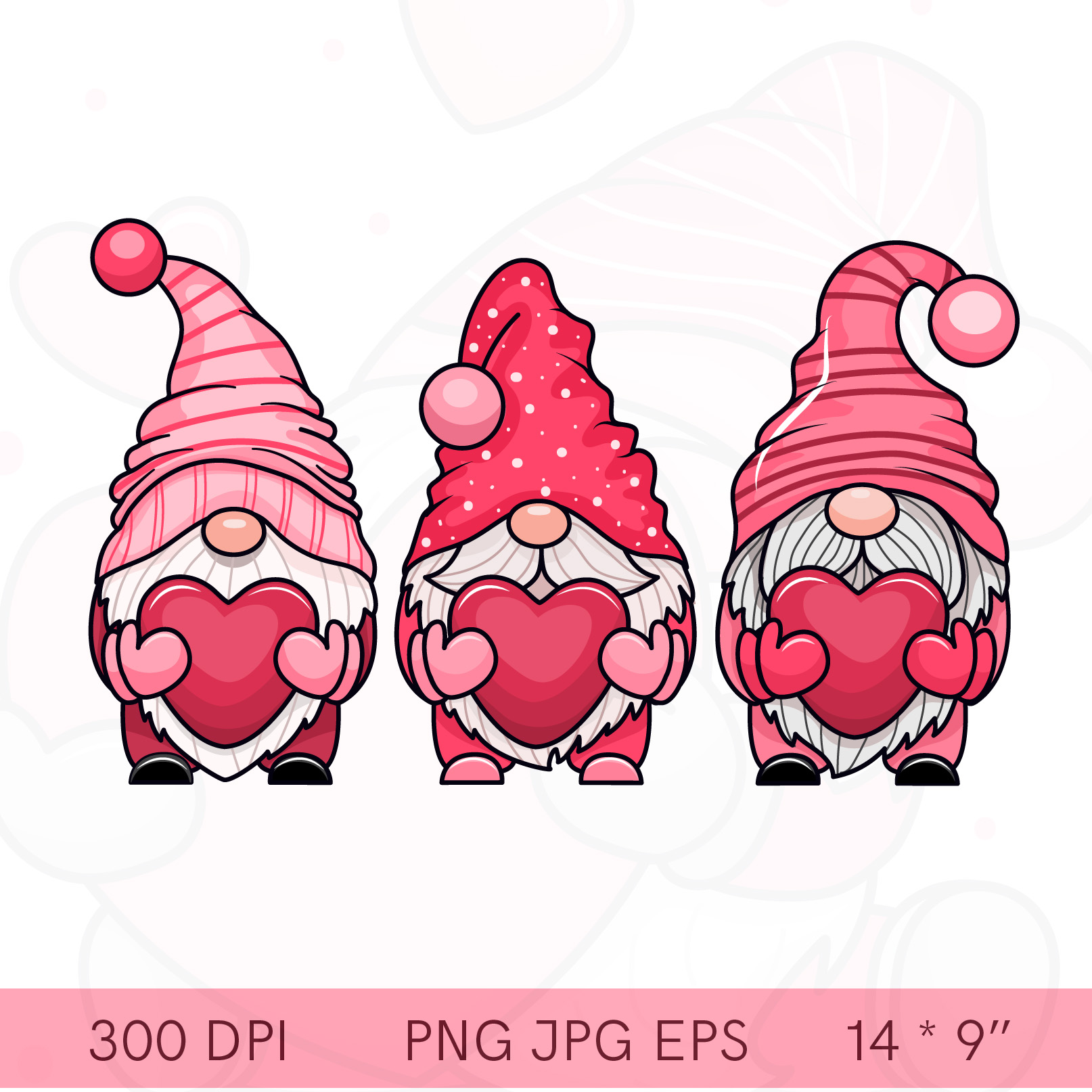 Valentine gnomes PNG, Valentine gnomes clip art, Valentine | Inspire Uplift