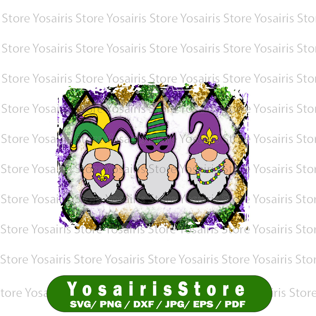 Mardi gras gnome PNG, Mardi Gras gnomes PNG, three gnomes PN - Inspire ...
