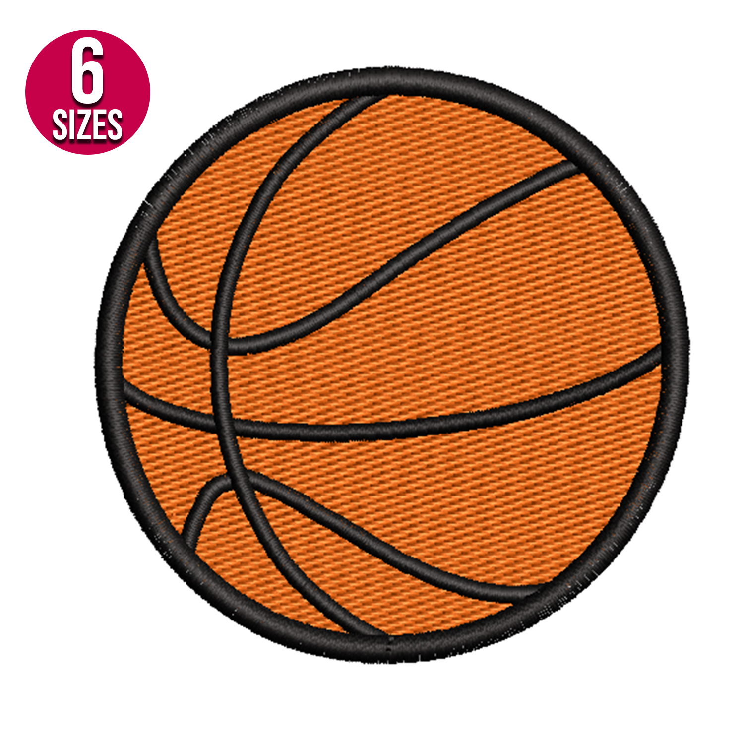 Basketball machine embroidery design, Digital download - Inspire Uplift