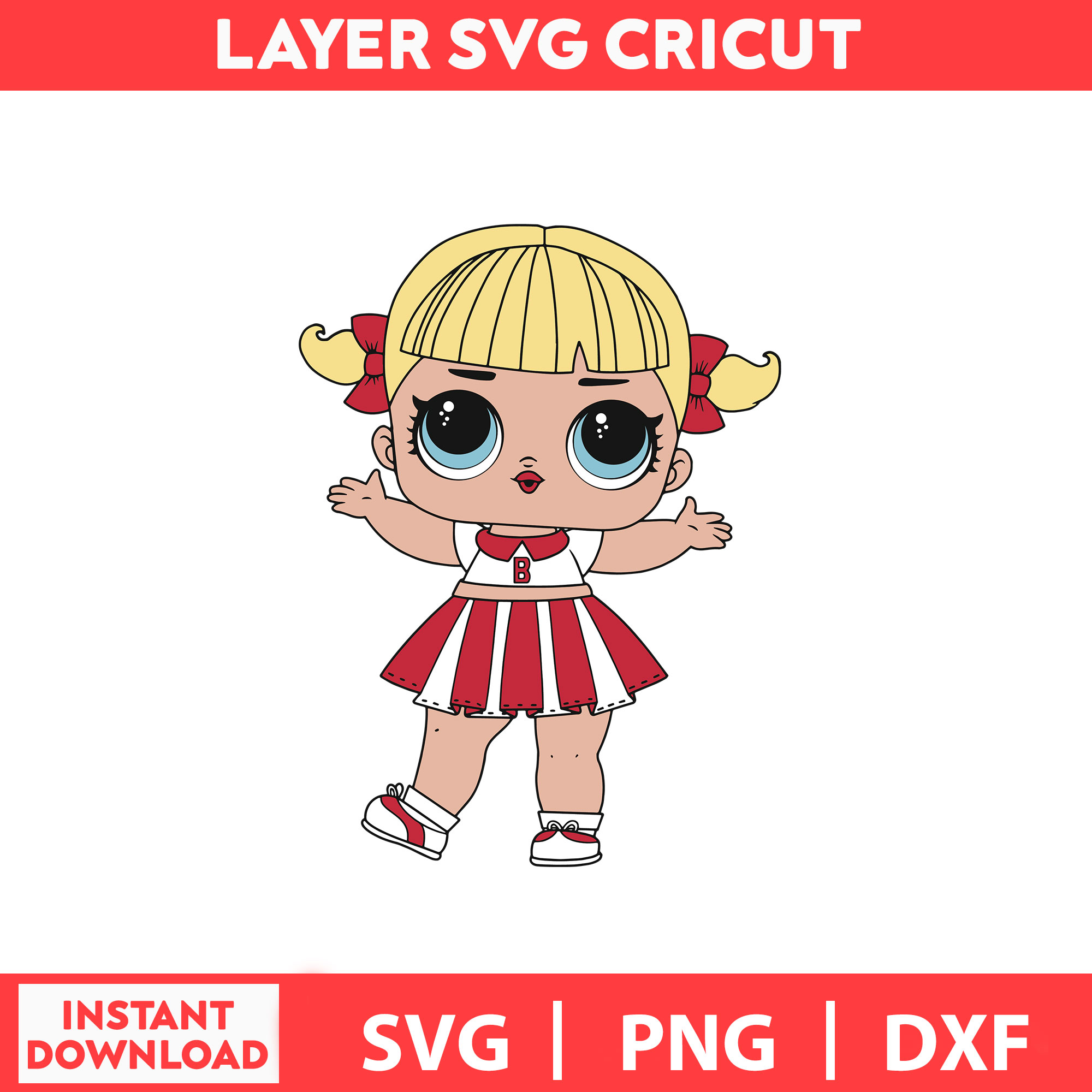 Cheer Captain LOL Supprise Series Doll Of The LOL Svg, Png, | Inspire ...