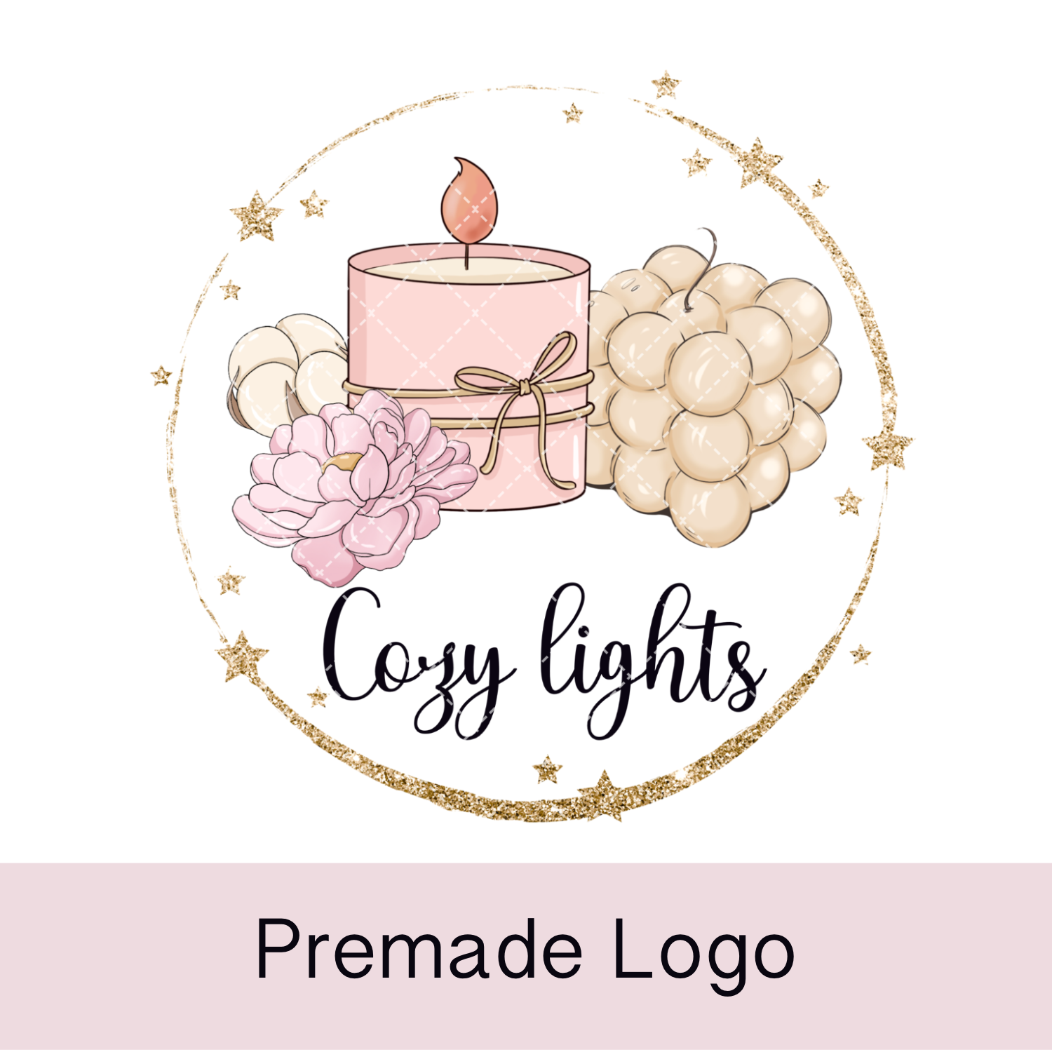 Best candle premade logo, candle wax logo, candle shop logo, | Inspire ...
