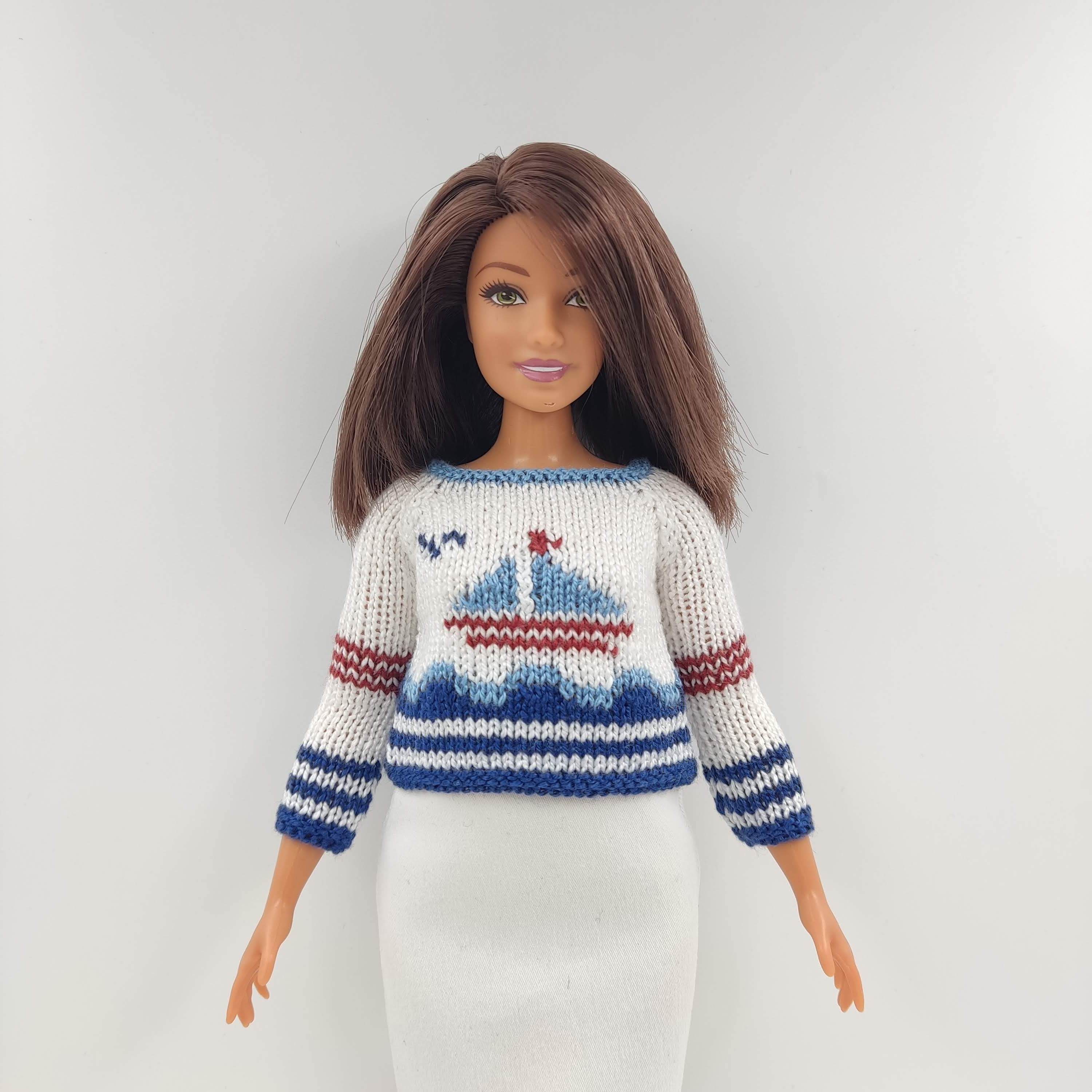 Barbie curvy clothes ship sweater | Inspire Uplift