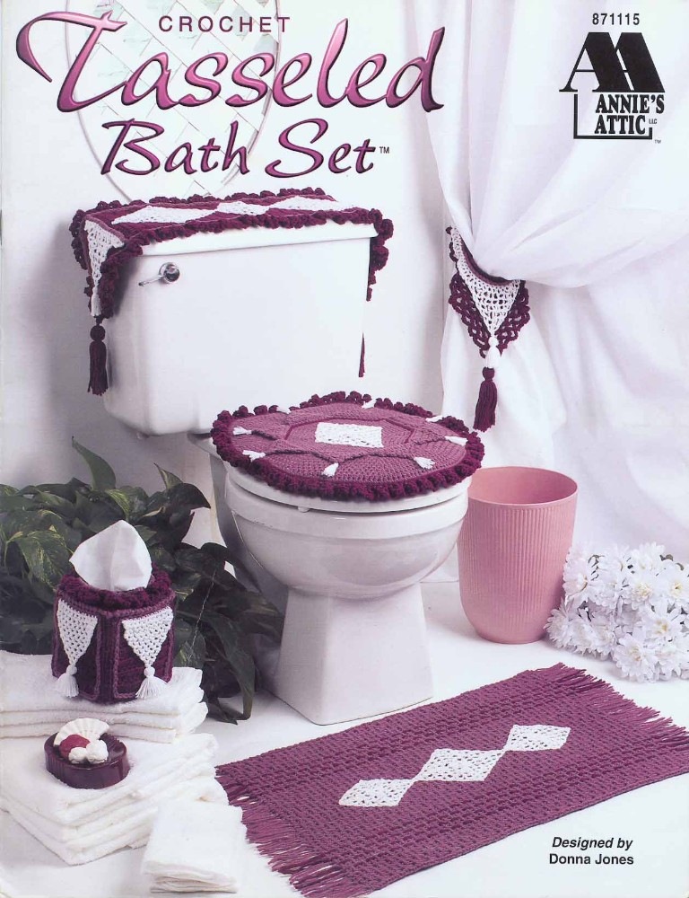 Digital Crochet Patterns Lasseled Bath Set - Inspire Uplift