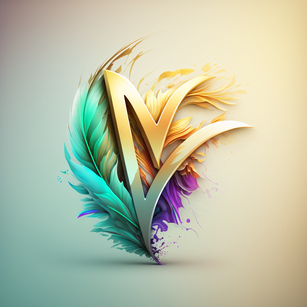 Logo V in bright colors | Inspire Uplift