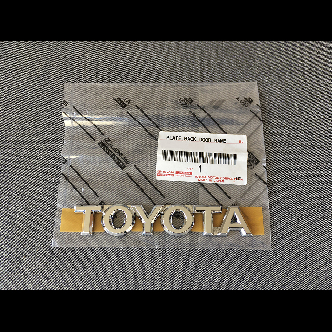 Toyota Chrome Rear Emblem Badge for HiAce / Land Cruiser 100 | Inspire ...