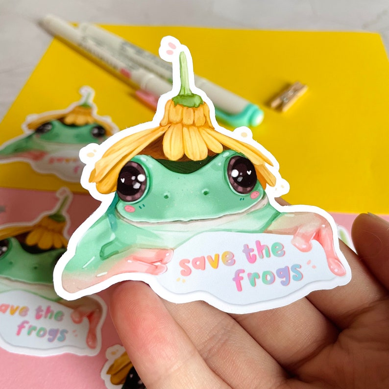 Charity Sticker | Save the Frogs | Frog Stickers | Sticker P - Inspire ...