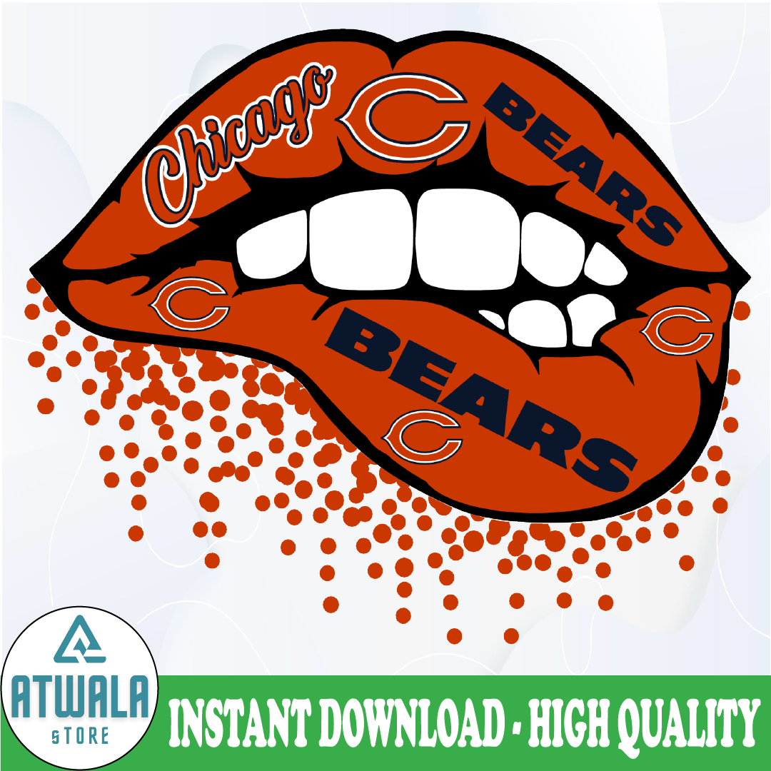 Chicago Bears Inspired Lips Inspired png, Bears png, Chicago - Inspire ...