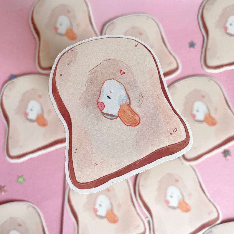 Duck Loaf Sticker | Duck in Bread Sticker | Durable Sticker - Inspire ...