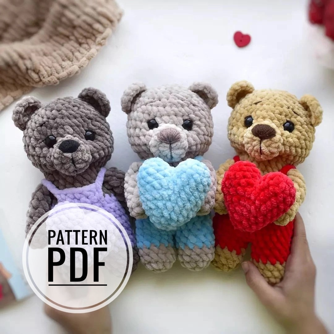 Bear a heart crochet pattern - Inspire Uplift